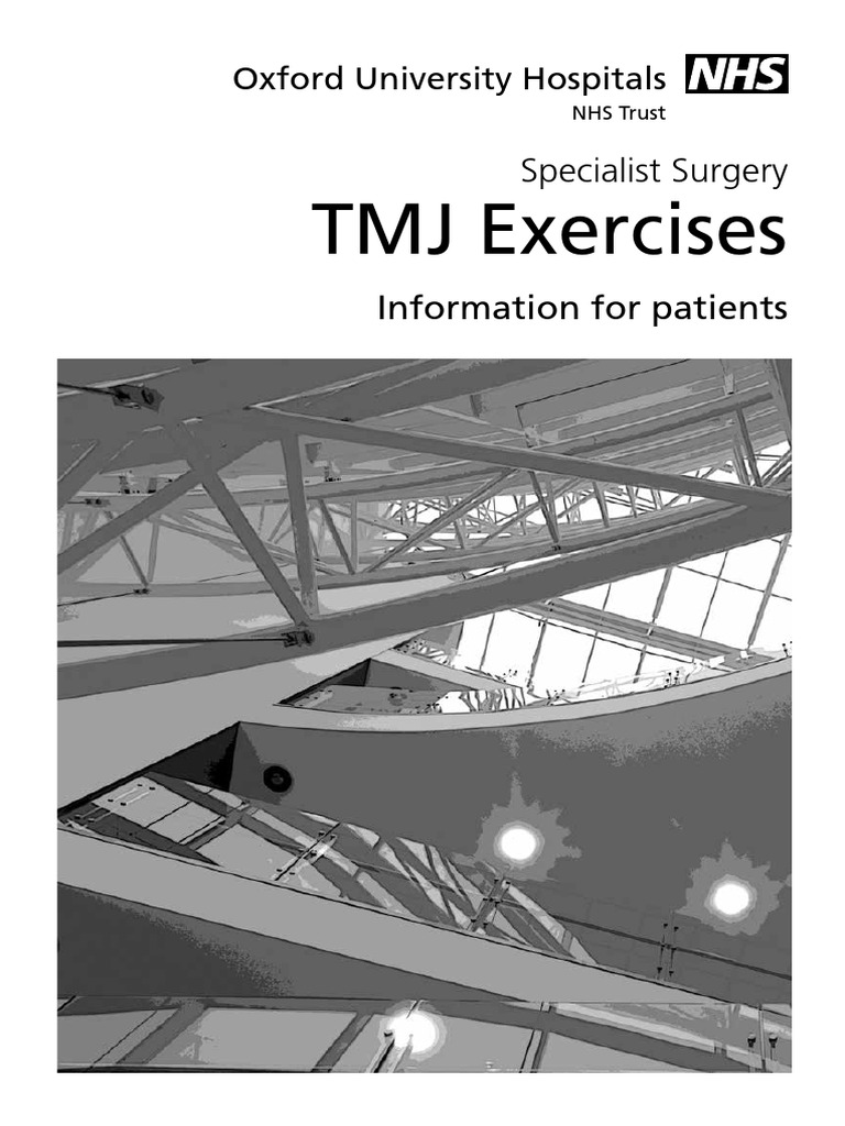 TMJ Exercises: Specialist Surgery | PDF | Joint | Human Anatomy