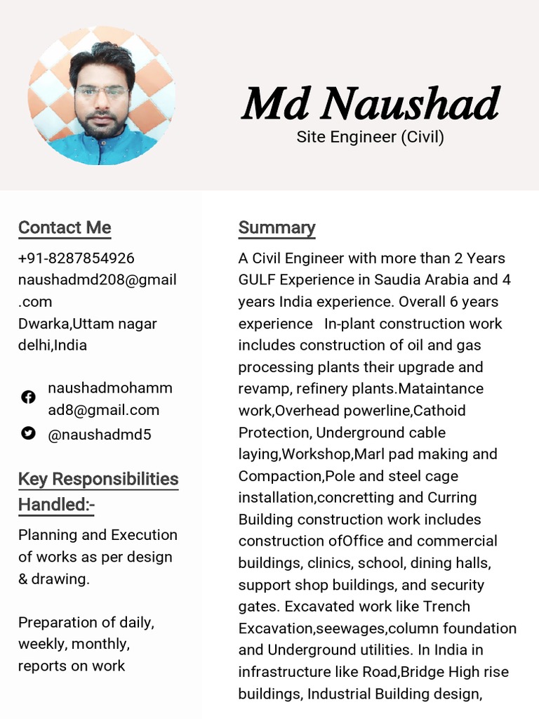 1570719183777md Naushad Original | PDF | Concrete | Economic Sectors