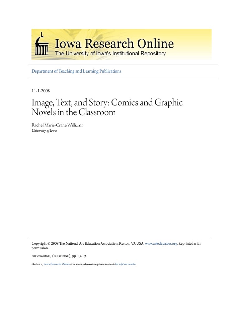 Image Text and Story - Comics and Graphic Novels in The Classroom | PDF ...