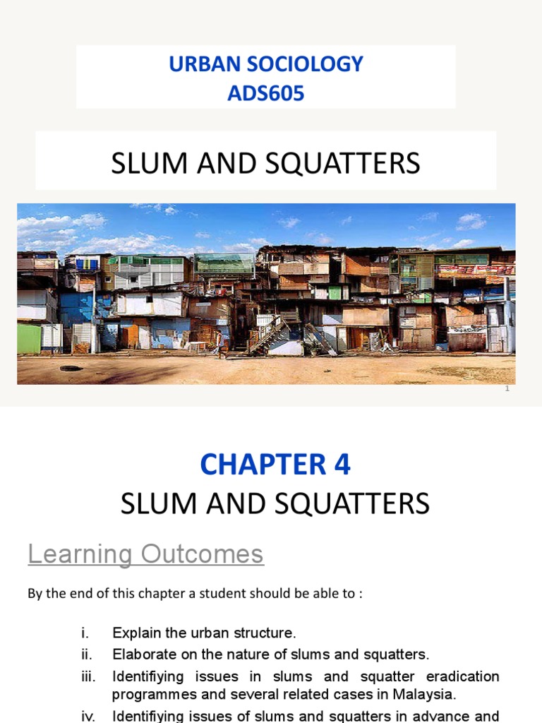 Understanding Slums and Squatters | PDF | Slum | Shanty Town