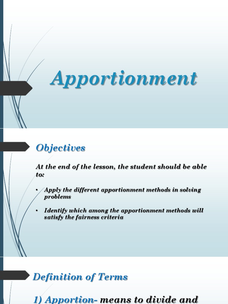 7 Apportionment | Download Free PDF | Teaching Mathematics | Science