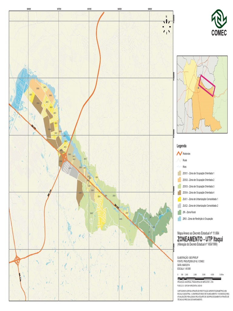 UTP Itaqui Mapa 11684 2014 PDF | PDF | Modelagem científica | Geomática