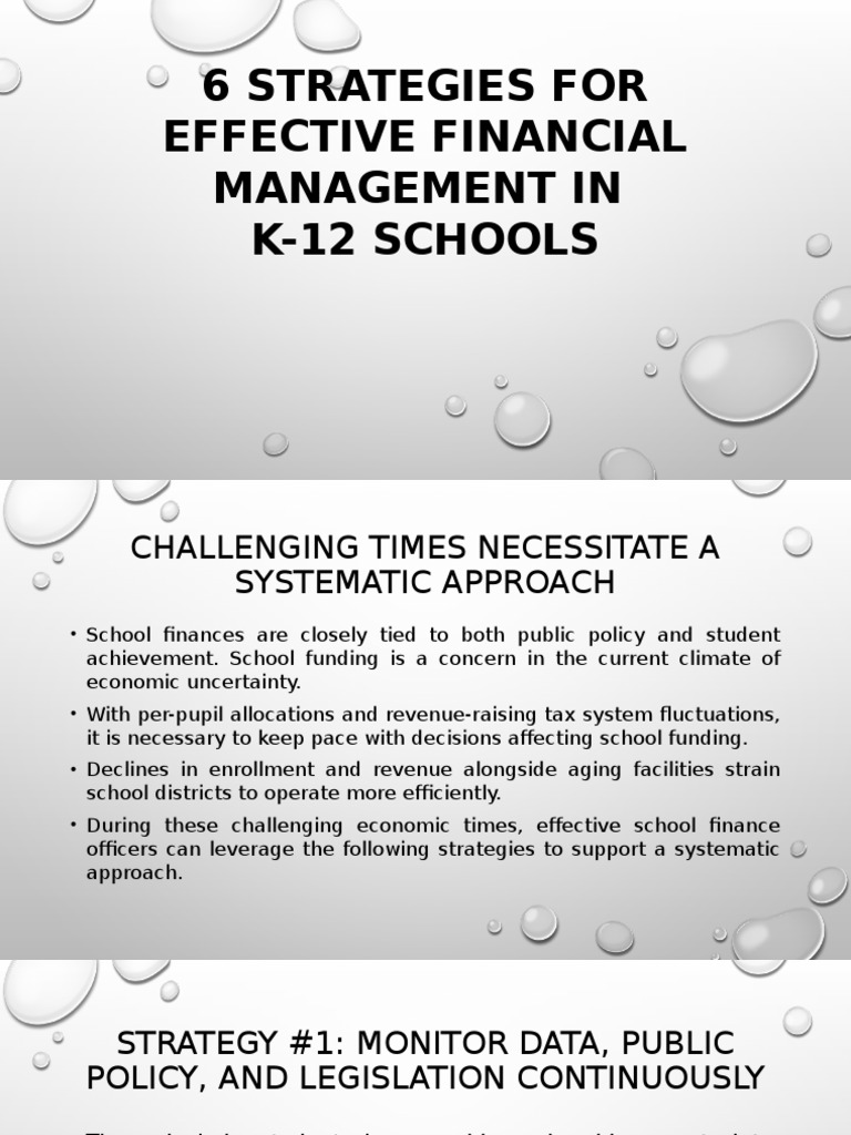 6 Strategies For Effective Financial Management Trends in K12 Schools ...
