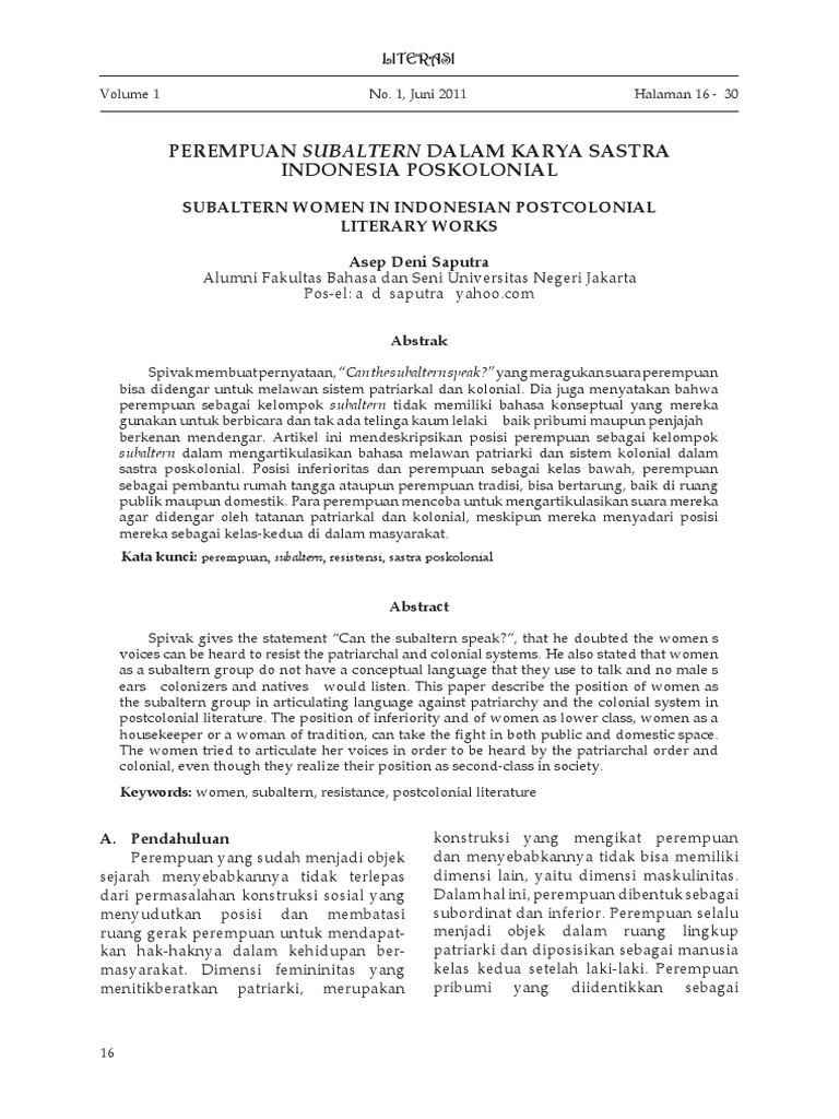 Perempuan Spivak | PDF