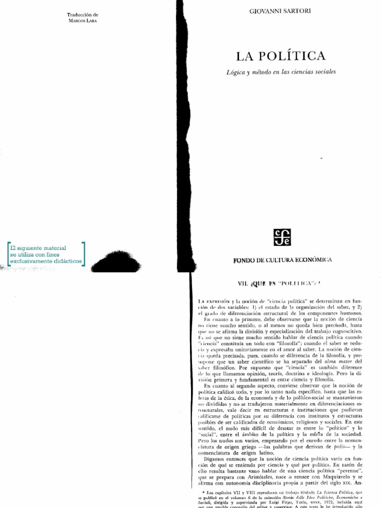Sartori. Cap 7 PDF | PDF