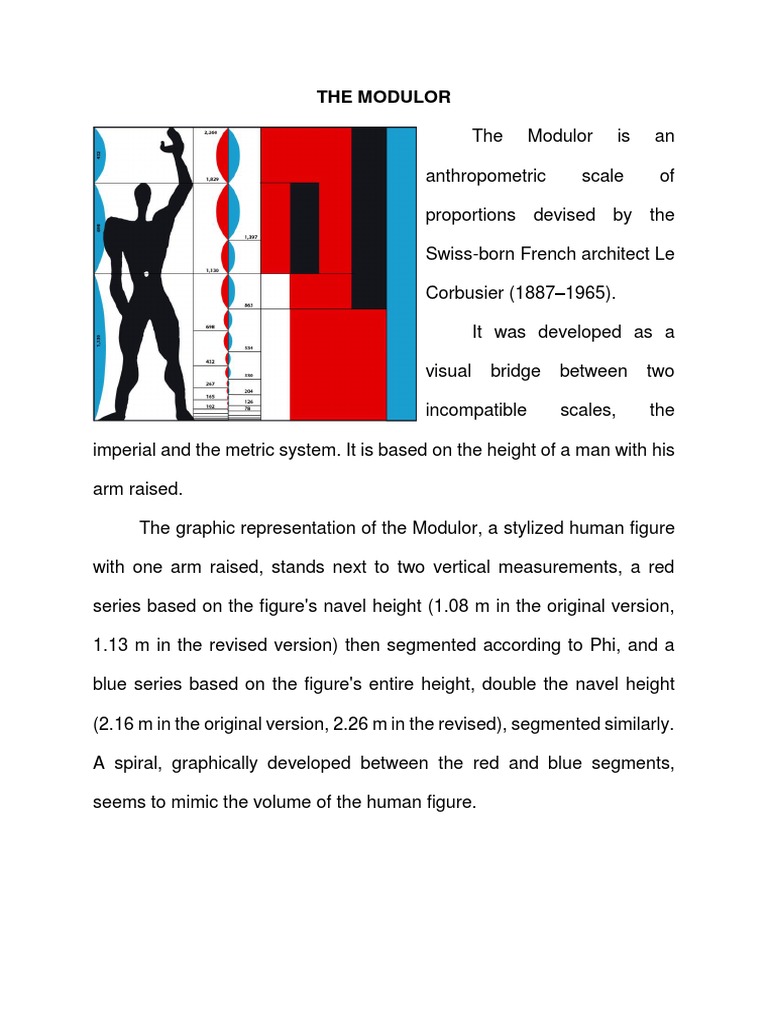 Le Corbusier Modulor System