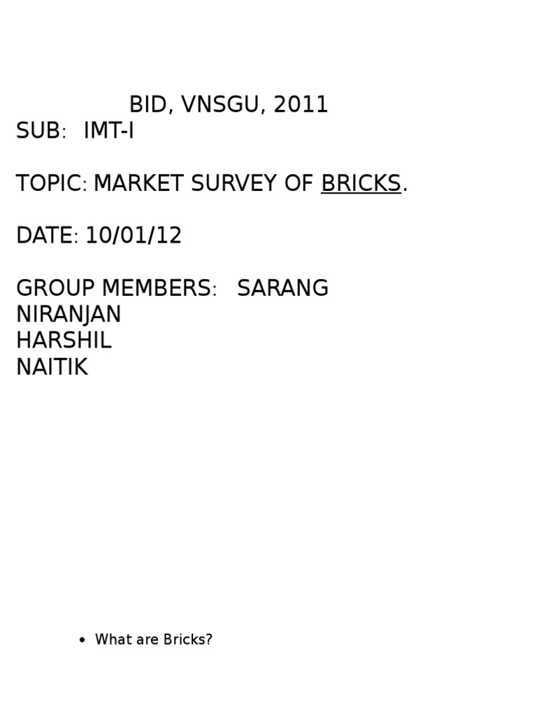 MS Bricks | PDF | Brick | Fly Ash
