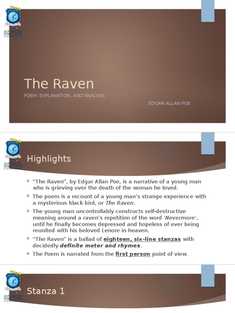 The Raven: Poem, Explanation, and Analysis Edgar Allan Poe | Download ...