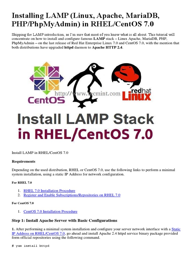 Creating Lamp Server in Aws | PDF | Apache Http Server | Php