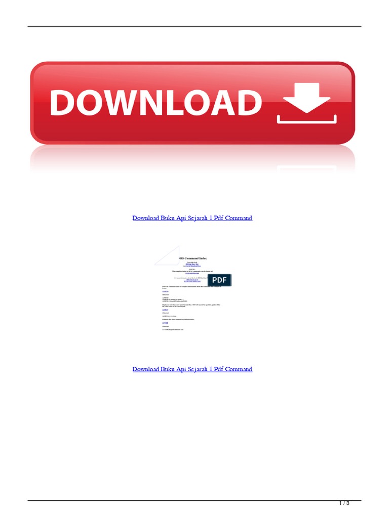 Buku API Sejarah 1 PDF Command | PDF