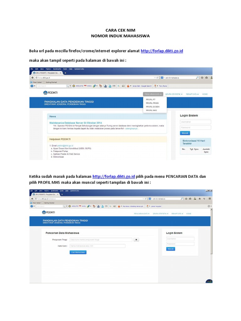 Cara Cek Nim PDF | PDF
