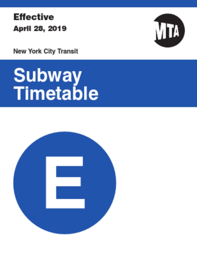 MTA E Train | PDF | Public Transport | Rapid Transit