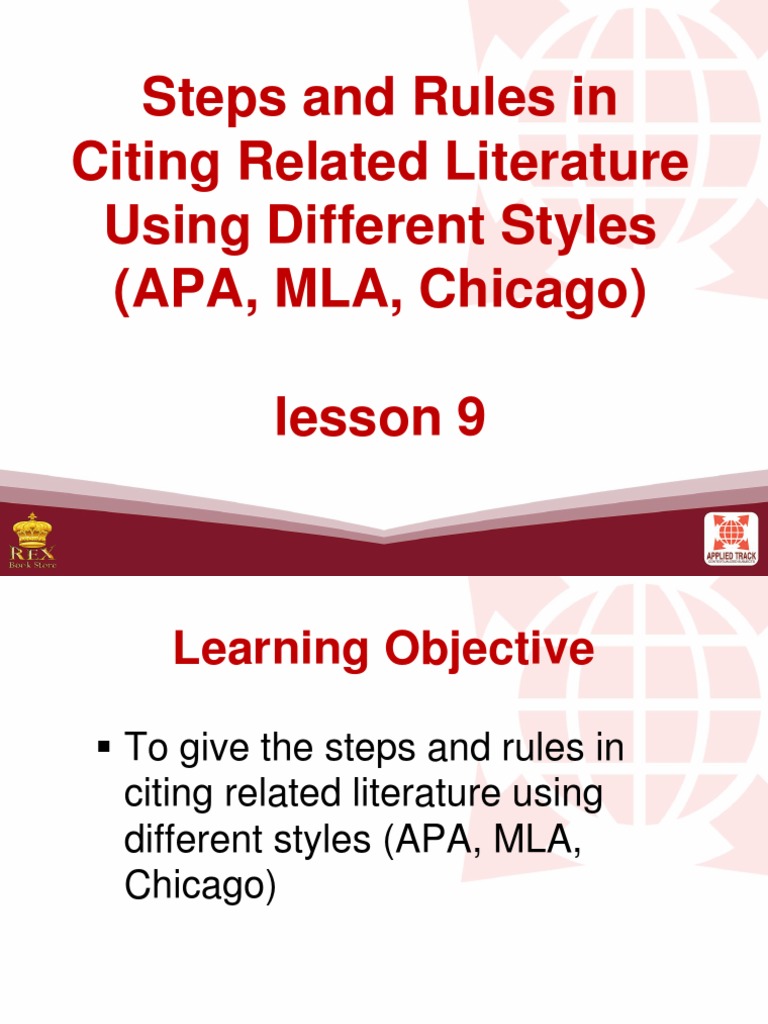 Citing Literature: APA, MLA, Chicago | PDF | Citation | American ...