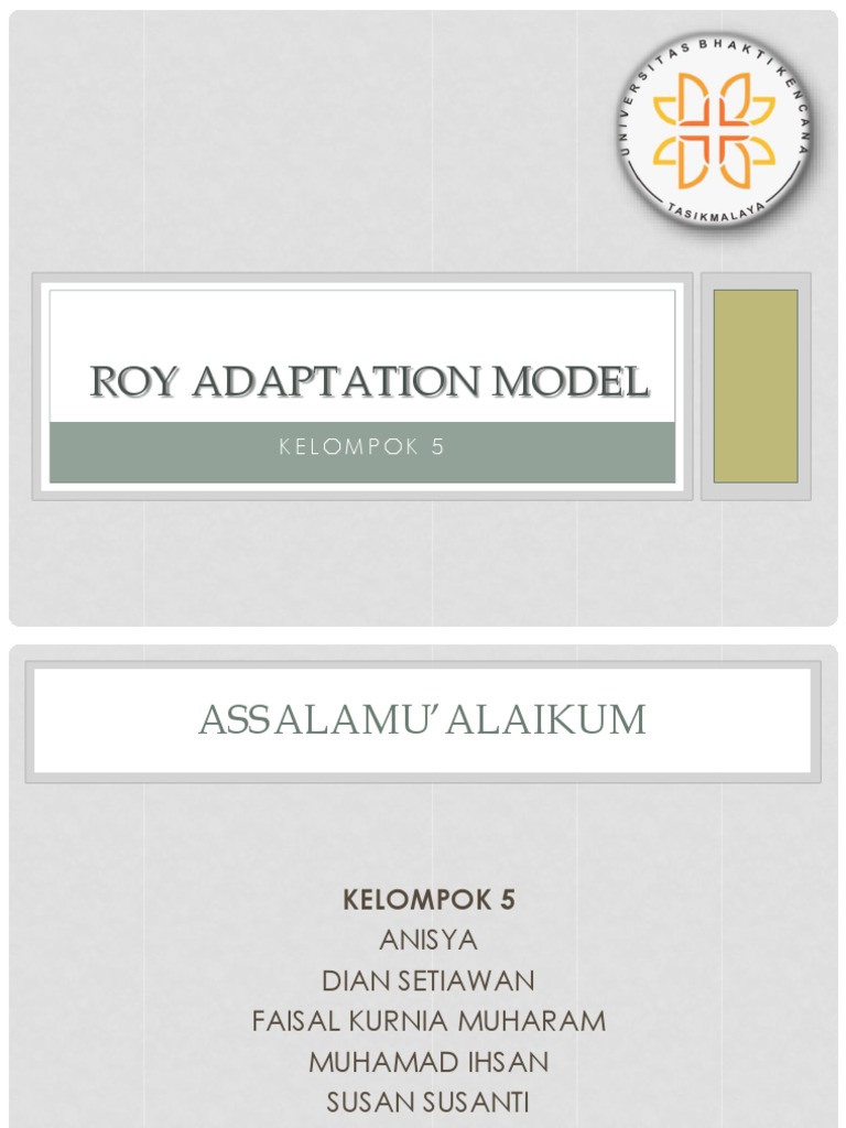 Teori Adaptasi Roy Keperawatan. | PDF