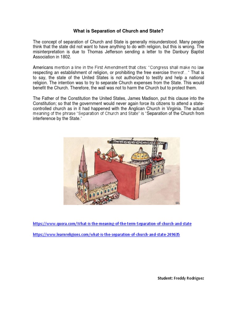 Understanding Church and State Separation | PDF | Politics
