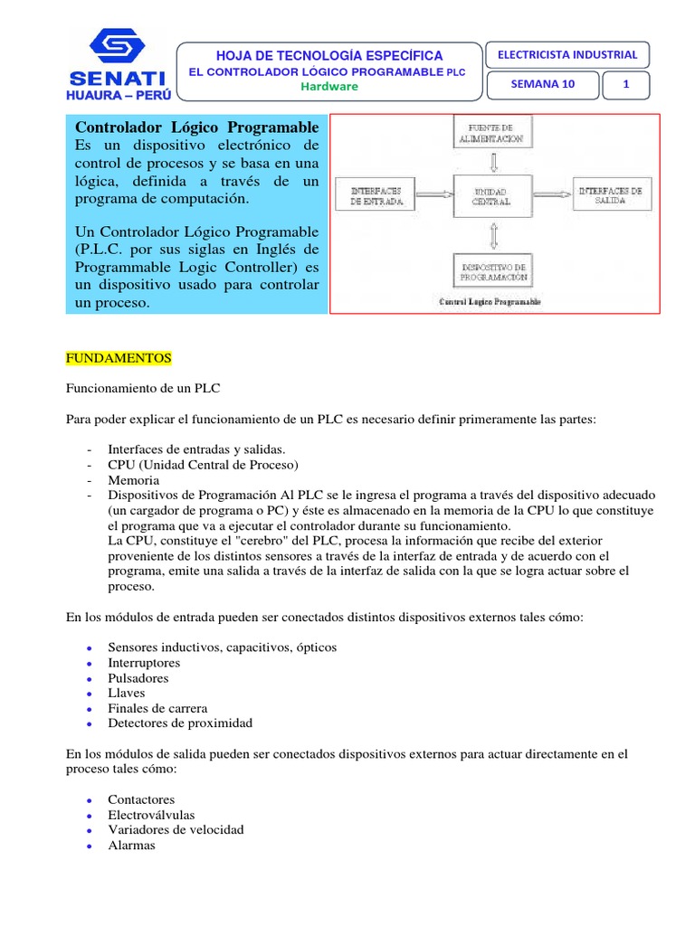 Semana 10 El Controlador Logico Programable | Descargar gratis PDF ...