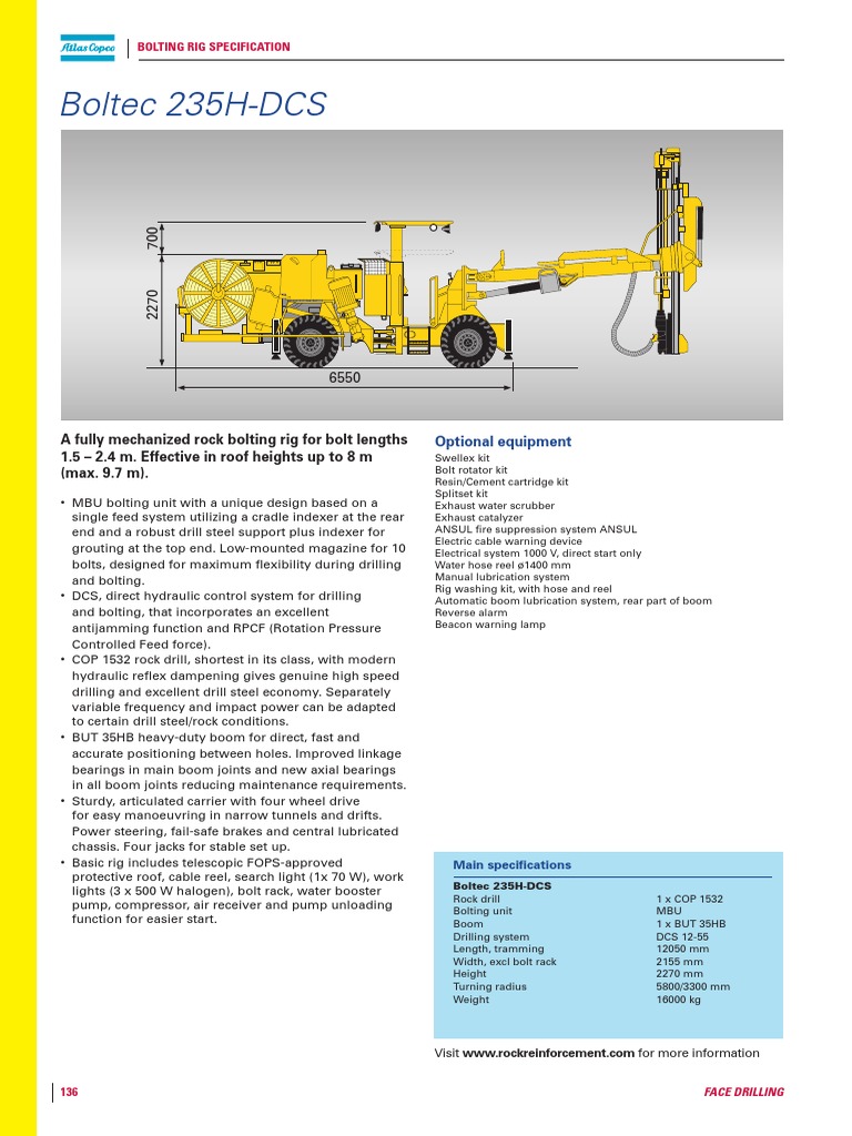 136 Boltec Mechanized Bolting Rigs | PDF | Bearing (Mechanical) | Drill