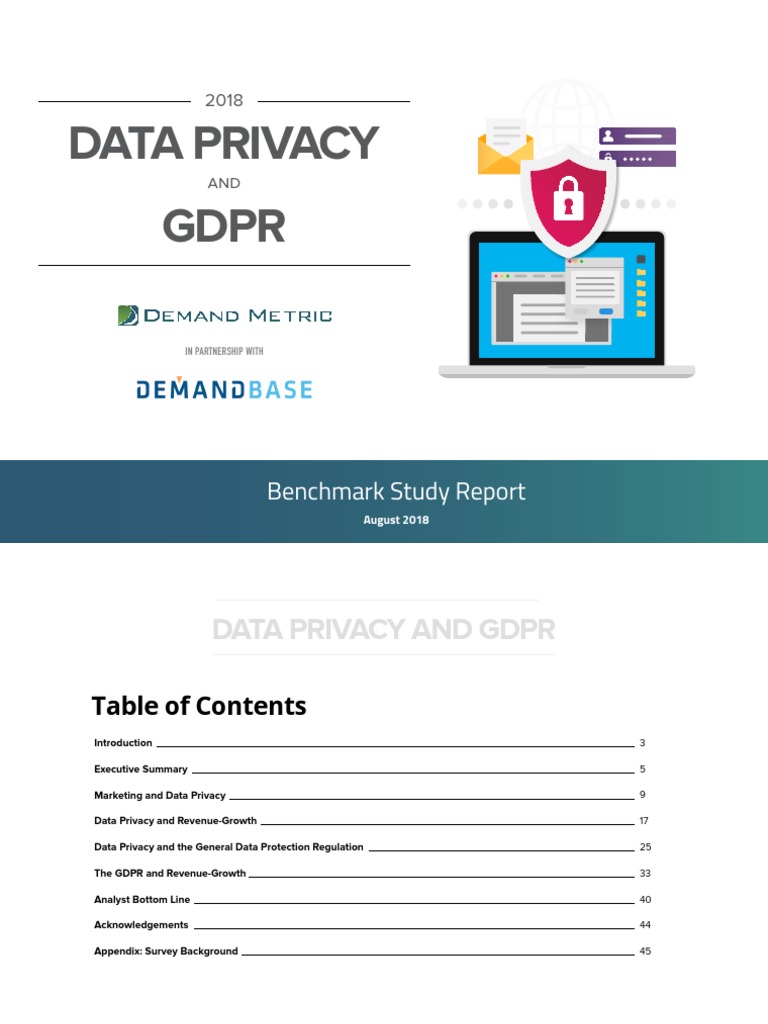 2018 Data Privacy and GDPR Report | PDF | Marketing | Business