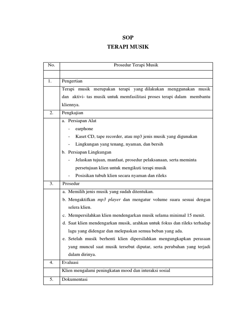 Modul Terapi Musik Naya | PDF