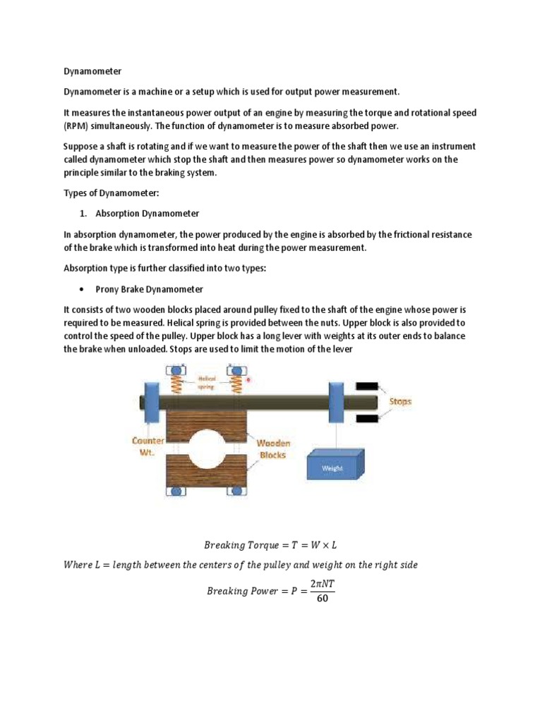 Dynamometer | PDF
