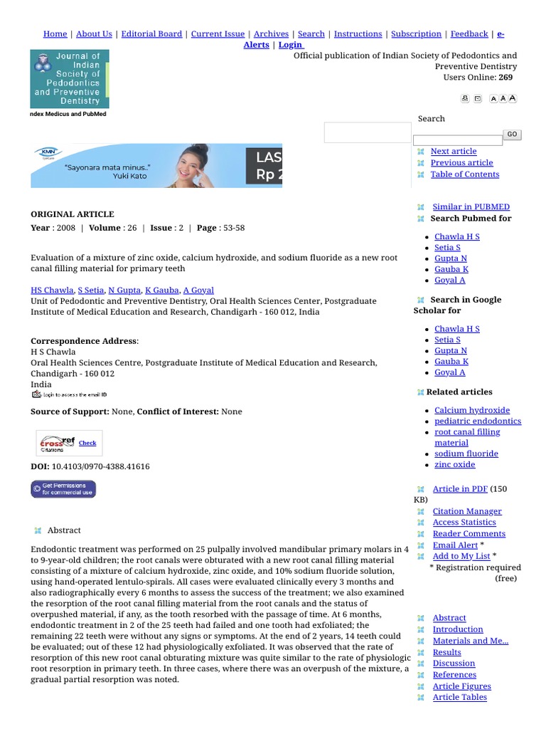 E-Alerts Login: Ndex Medicus and Pubmed | PDF | Dental Anatomy | Human ...