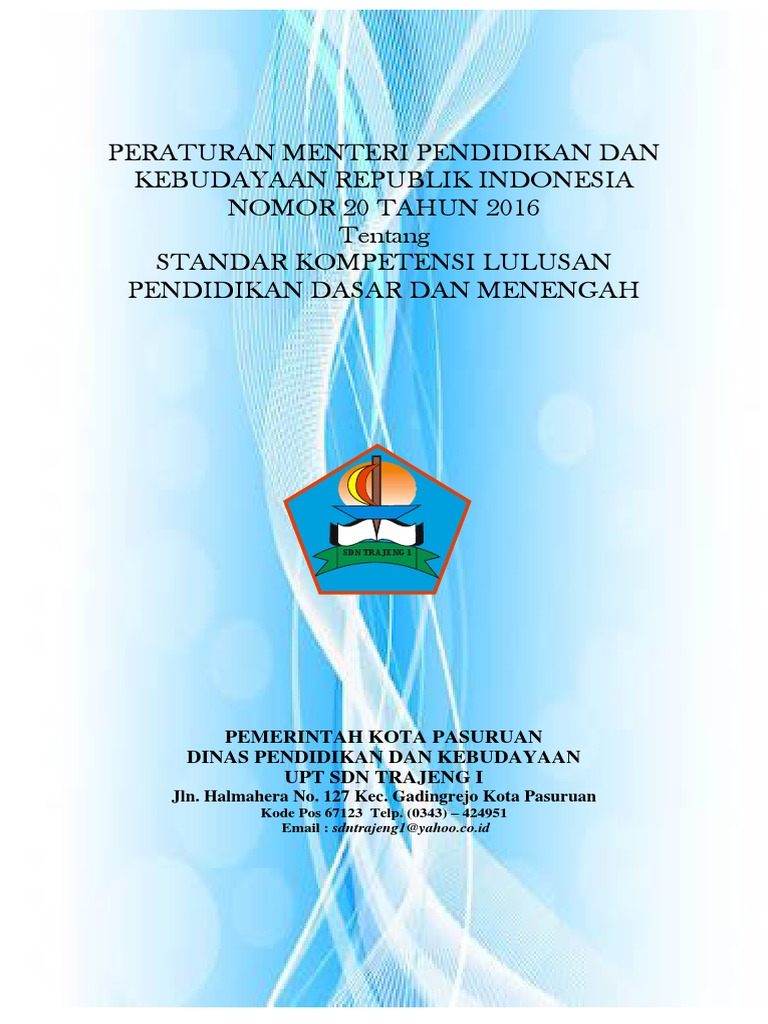 Cover Permendikbud | PDF