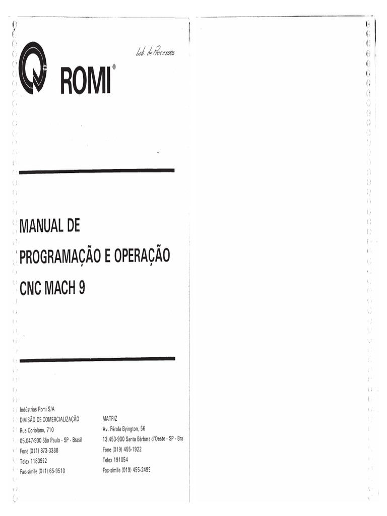 Manual CNC Mach-9 | PDF