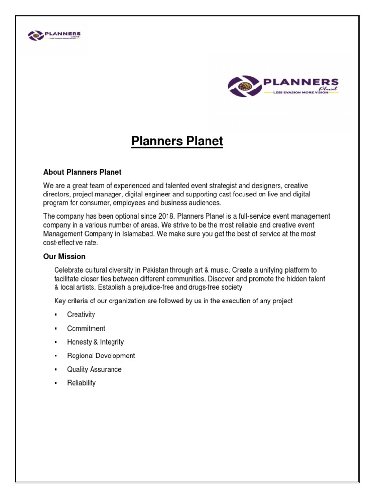 Planners Planet | PDF