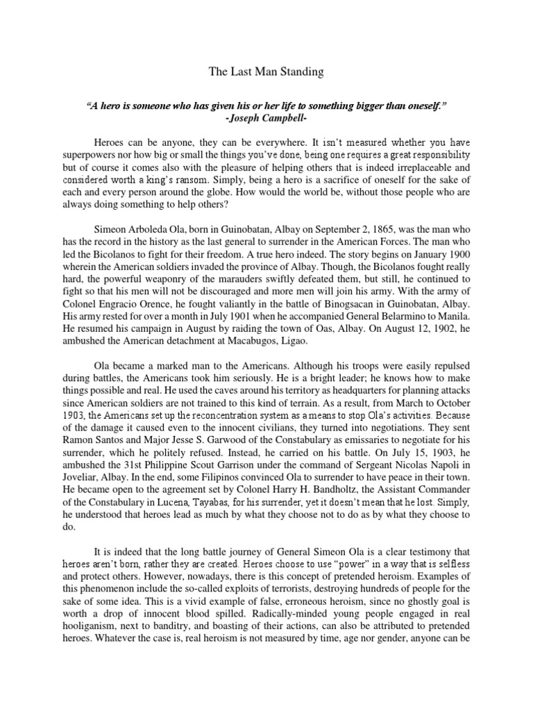 The Last Man Standing | PDF | Military | Warfare