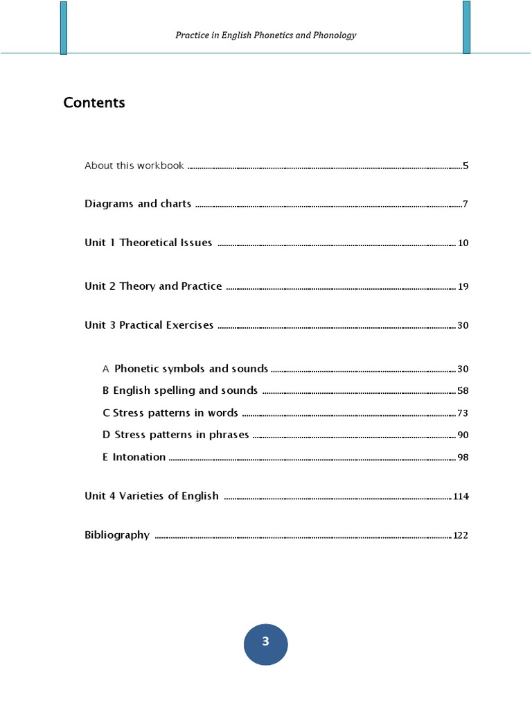 Phonetics and Phonology Workbook | PDF | Stress (Linguistics) | Phonetics