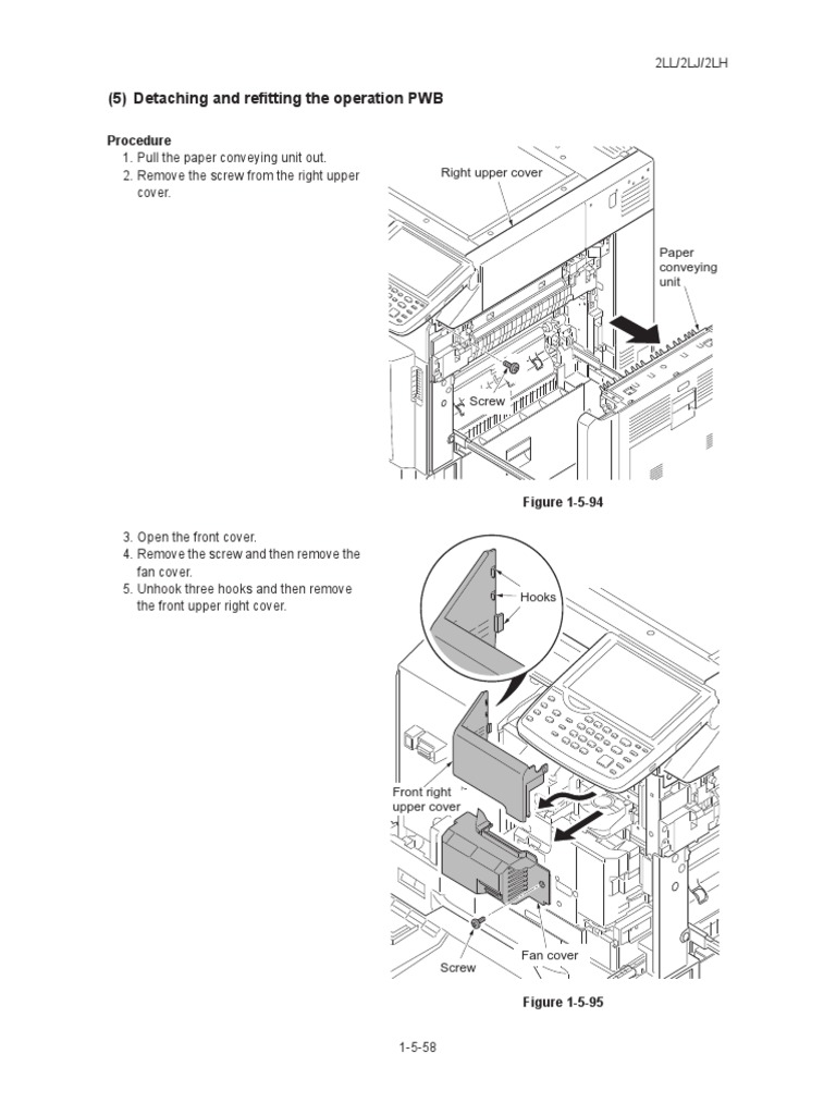 Detaching and Refitting The Operation PWB: Procedure | PDF | Electrical ...