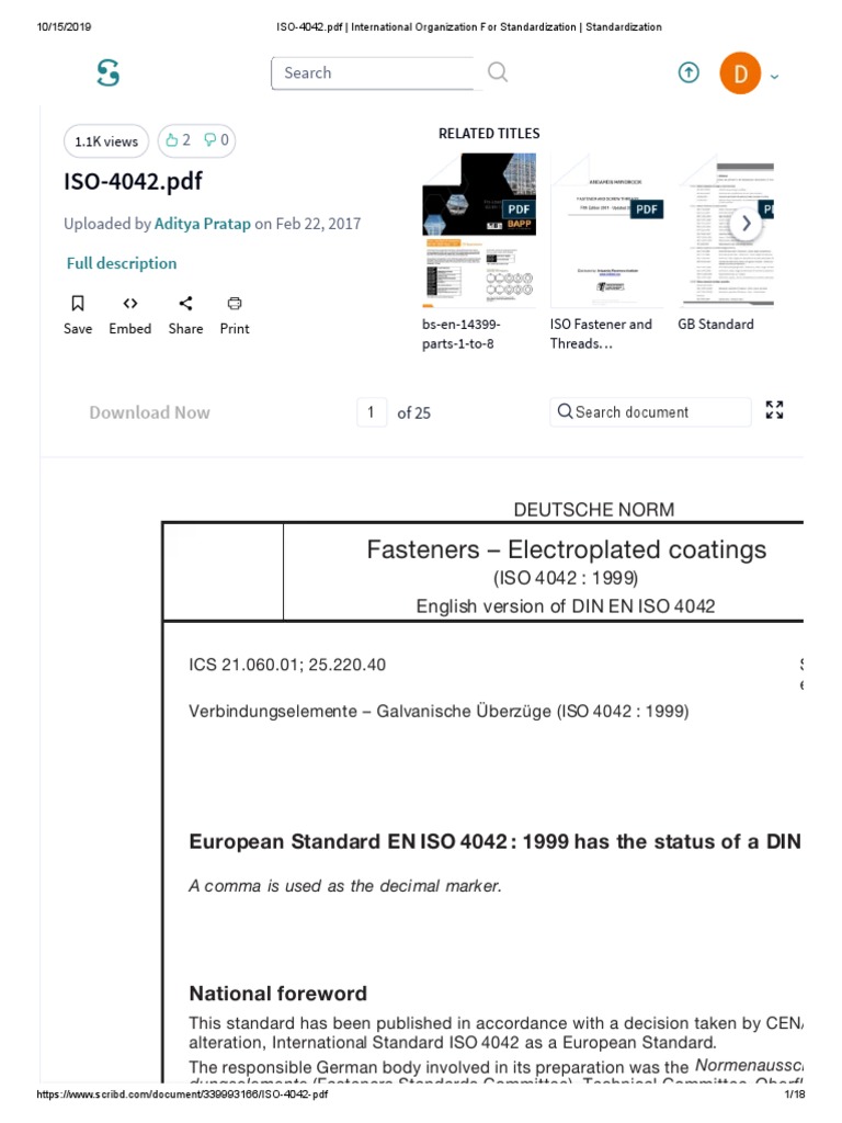 ISO-4042.PDF - International Organization For Standardization ...