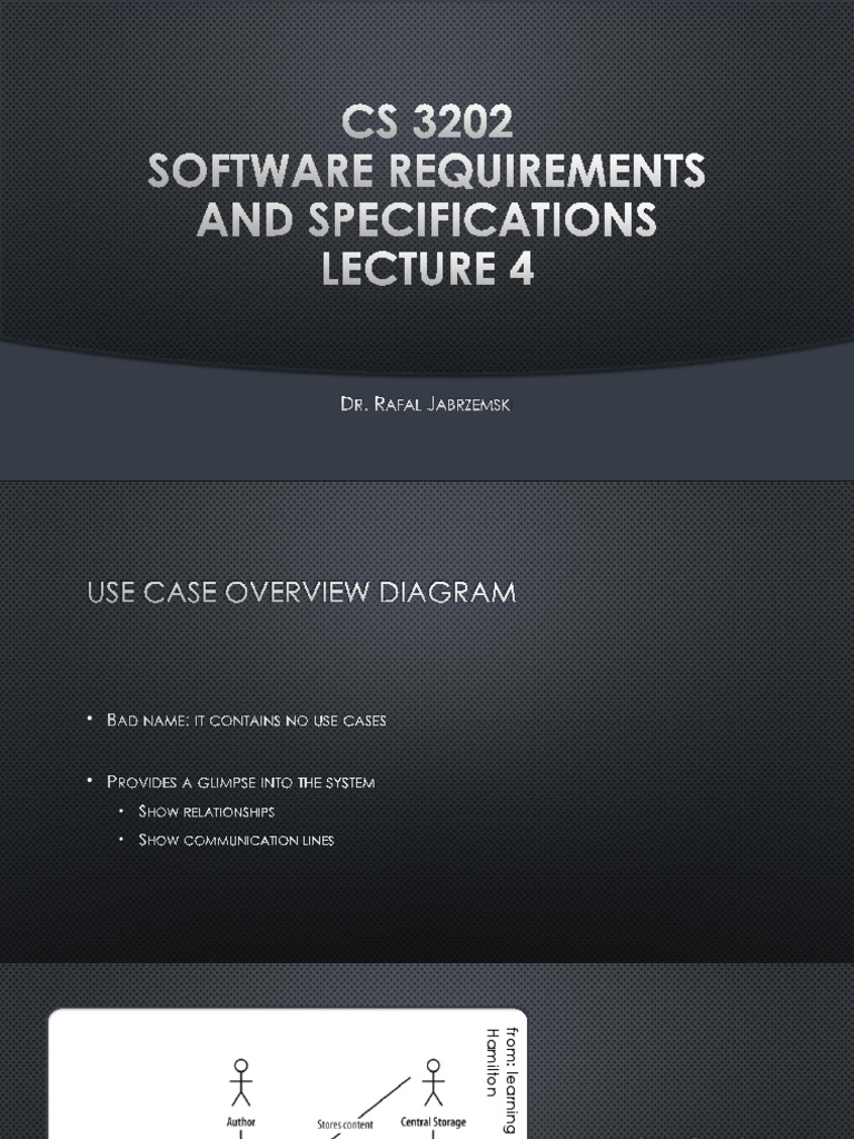 CS3203 L4 | PDF | Use Case | Systems Engineering