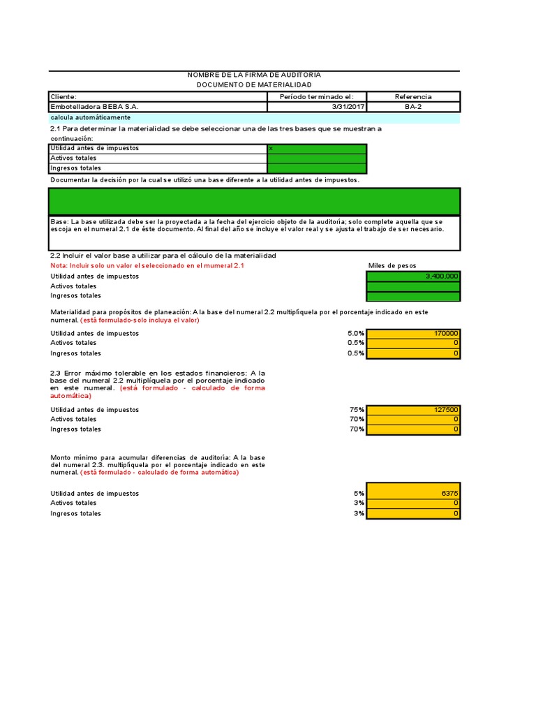 BA2 Materialidad | PDF | Informática y tecnología de la información | Business