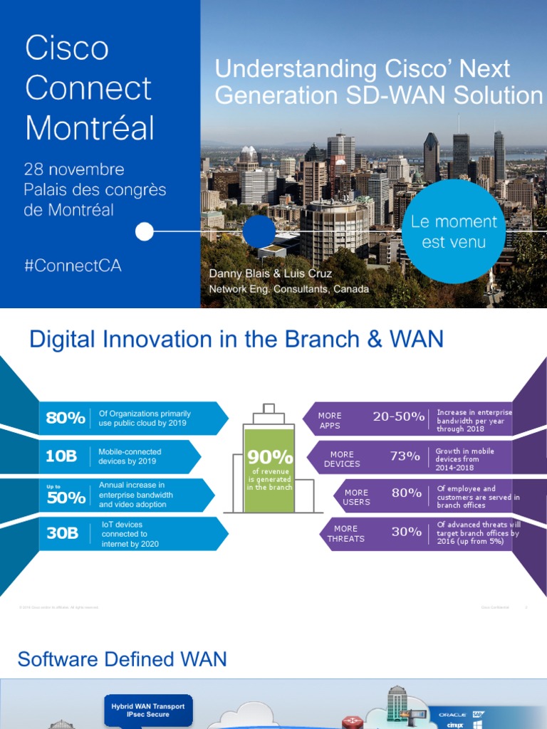 Understanding Cisco' Next Generation SD-WAN Solution: Danny Blais & Luis Cruz | PDF | Virtual ...