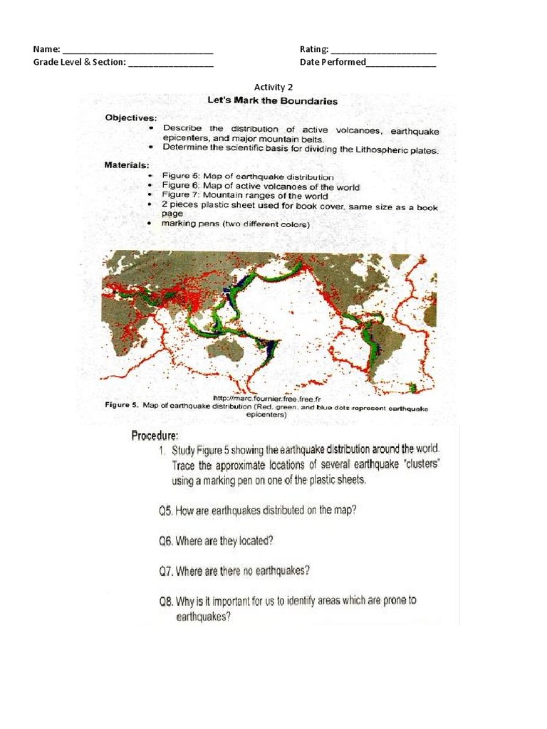 Activity 2 Lets Mark Boundaries | PDF