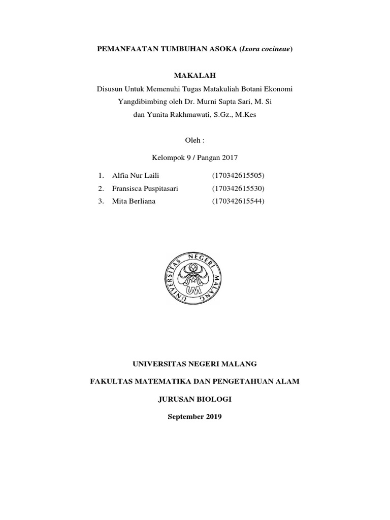 Proposal Botani Eko | PDF