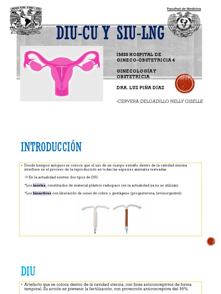 DIU-Cu y SIU-LNG PDF | PDF | Ciclo menstrual | Estradiol