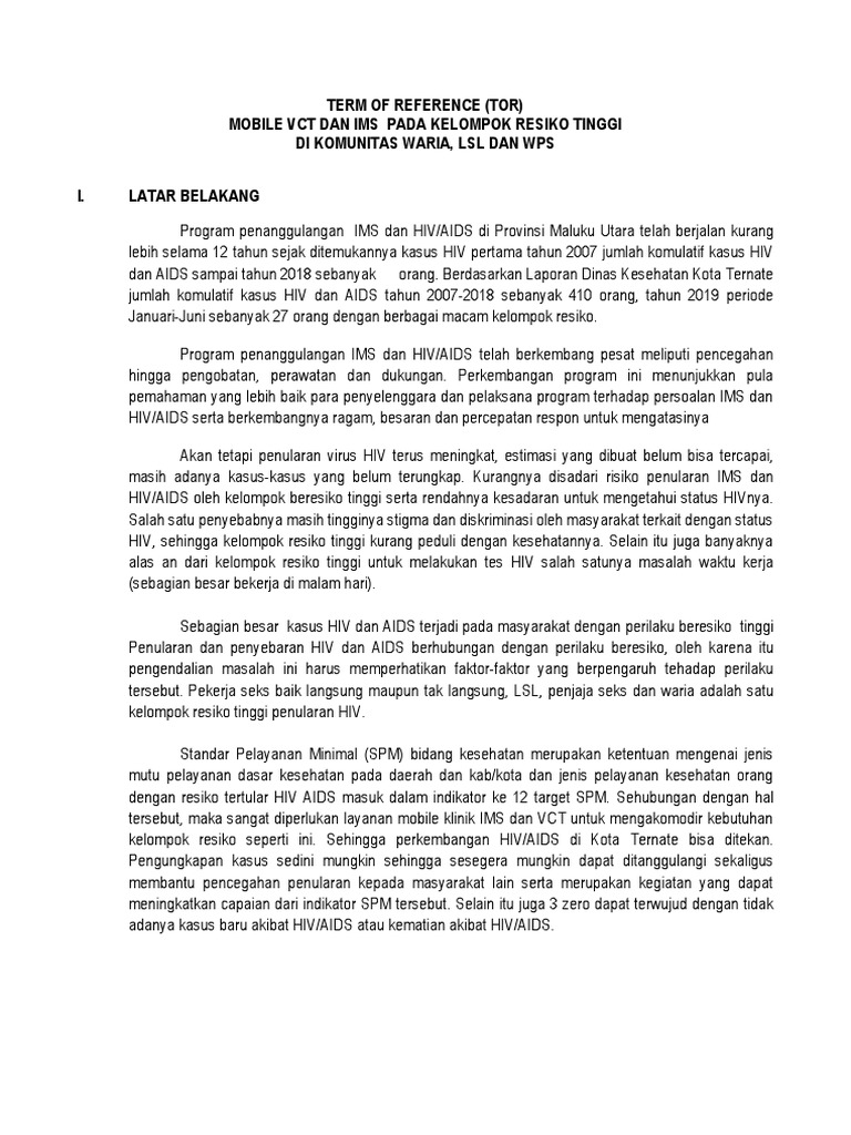 Tor Kegiatan Mobile VCT | PDF | Ilmu Sosial | Pengembangan Diri