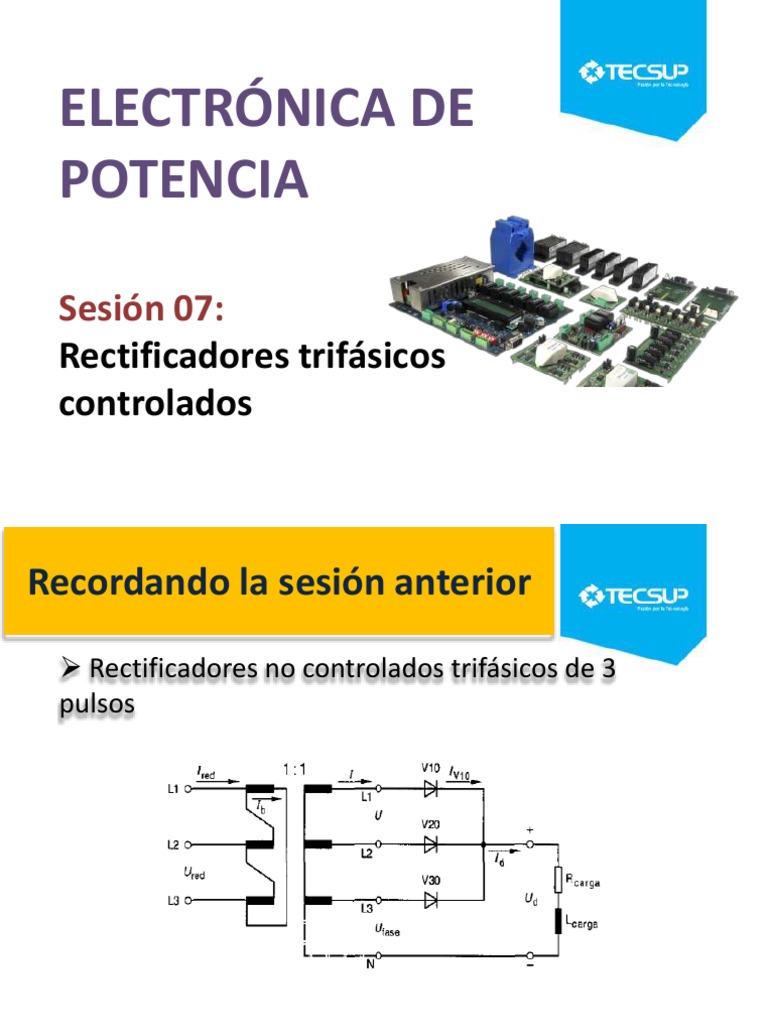 Rectificadores Controlados Trifasicos | PDF | Rectificador | Corriente eléctrica