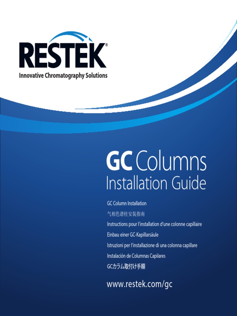 GC Columns: Installation Guide | PDF | Gas Chromatography | Gases