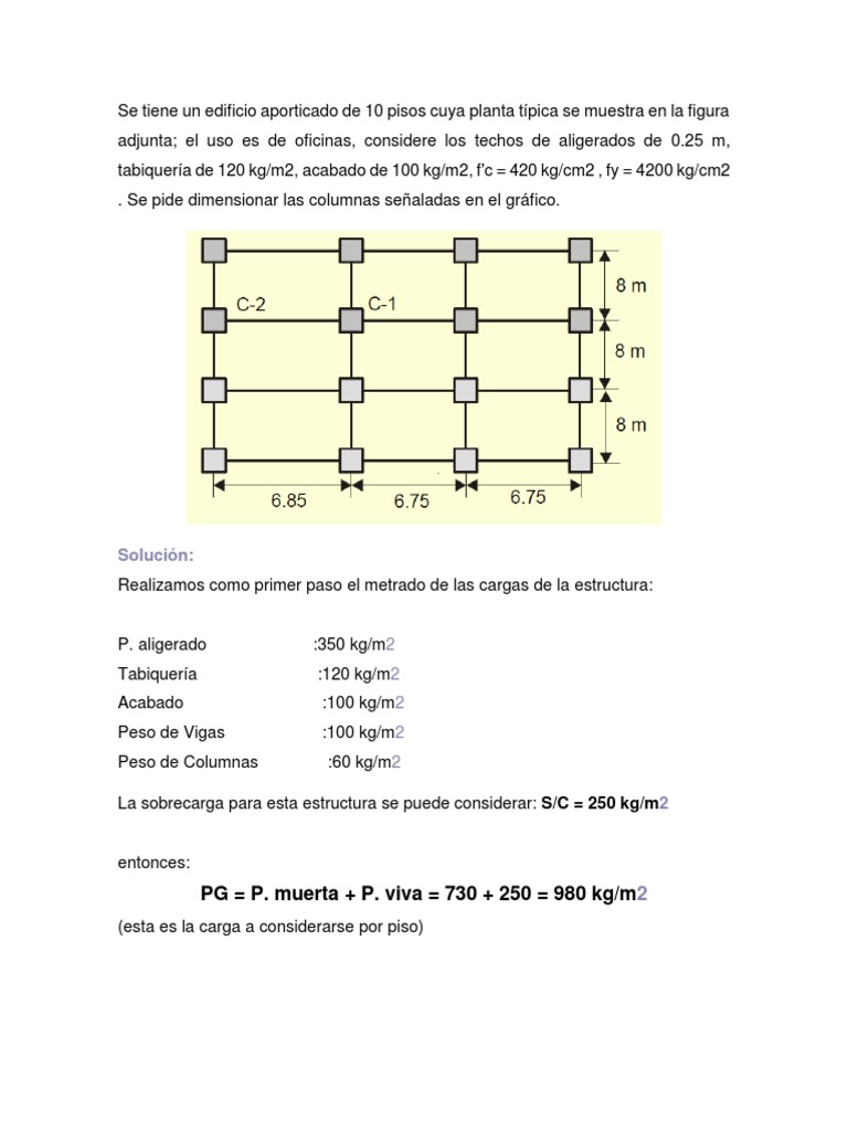 Ejercicio de Columna | PDF