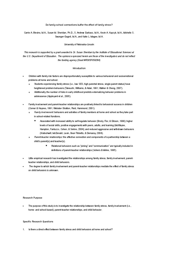 APA Literature Review Outline Template | PDF | Family | Hypothesis