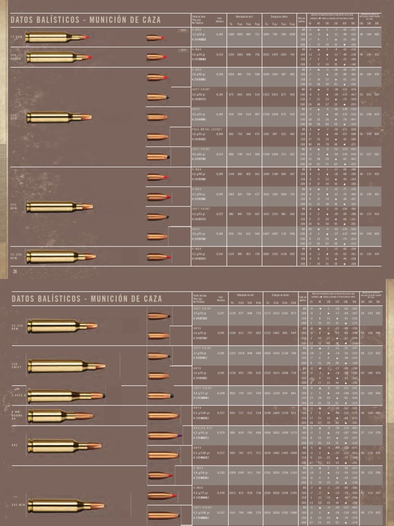 Todos Los Calibres | PDF | Unidades de medida | Naturaleza