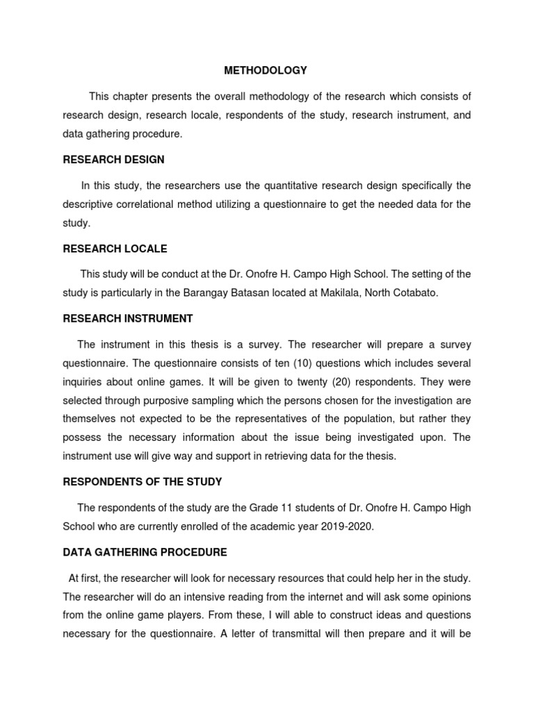 METHODOLOGY | Download Free PDF | Survey Methodology | Questionnaire