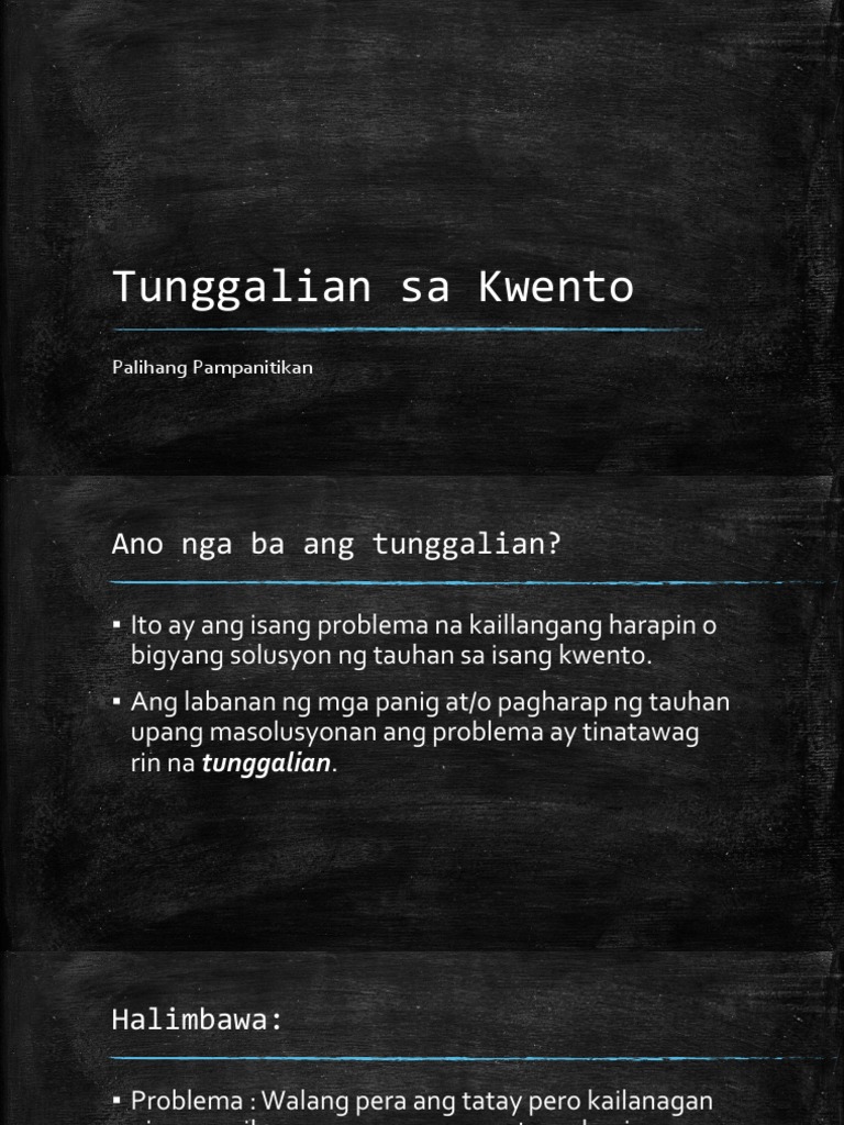 Tunggalian Sa Kwento
