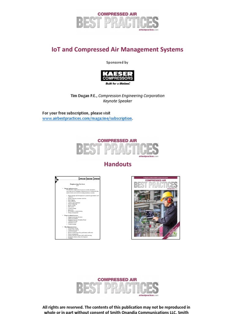 IoT & Compressed Air Management Systems | PDF | Internet Of Things ...