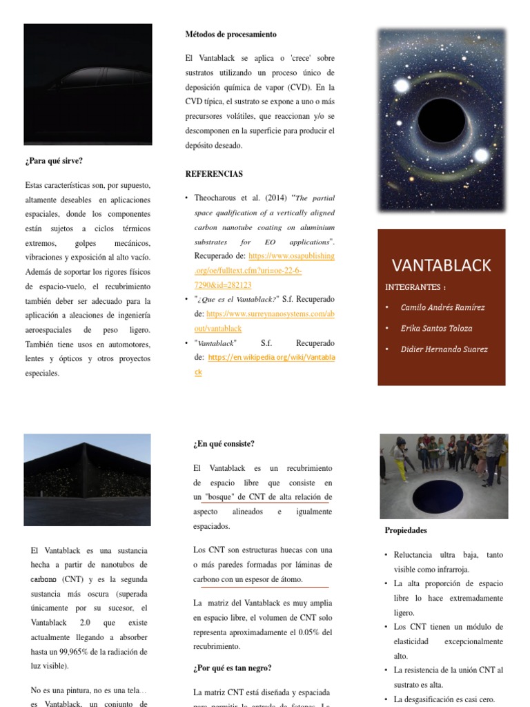 Vantablack | PDF | Deposición química de vapor | Nanotubo de carbono