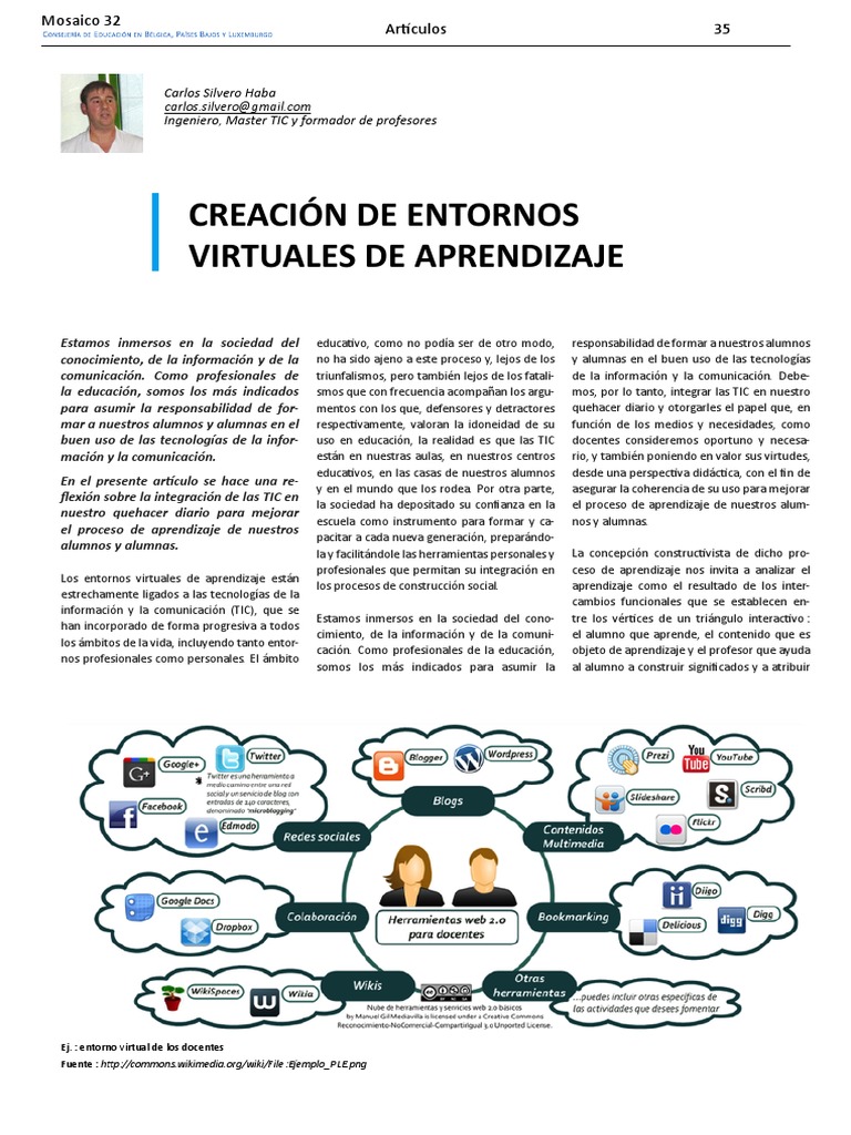 Creación de Entornos Virtuales de Aprendizaje Final | PDF | Tecnología ...