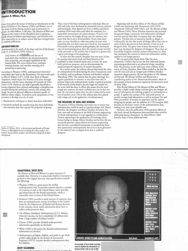 The Measure of Man and Woman | PDF | Anthropometry | Human Factors And ...